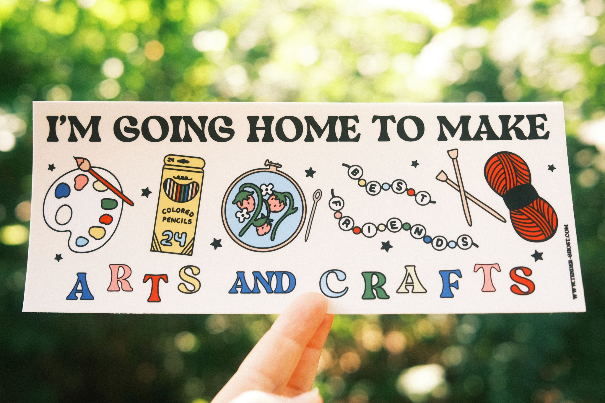 Arts and Crafts Bumper Sticker – Tender Ghost
