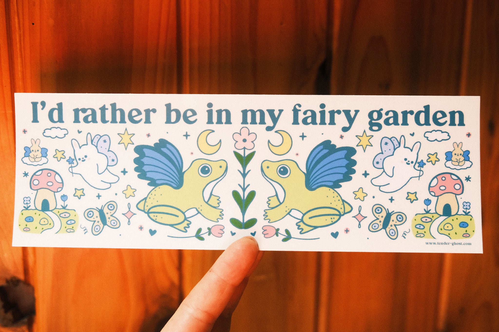 Fairy Garden Bumper Sticker – Tender Ghost