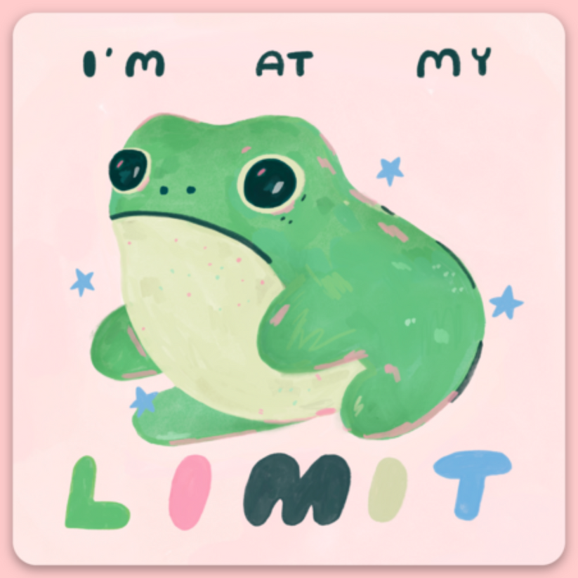 I'm At My Limit Sticker – Tender Ghost
