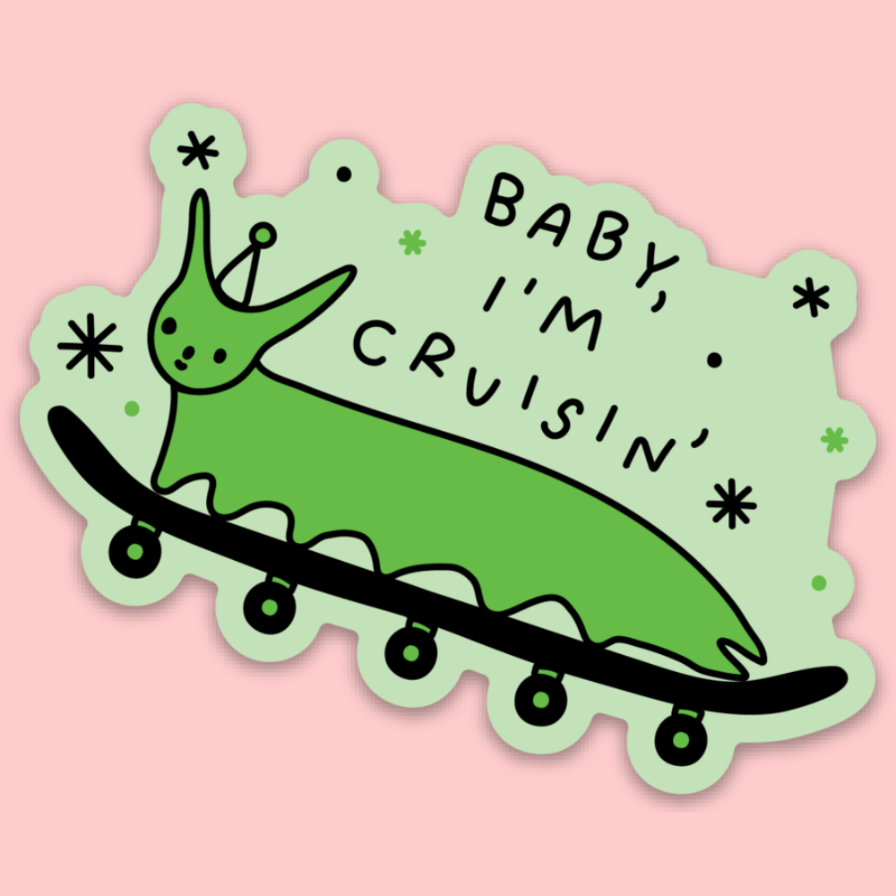 Baby I'm Cruisin Sticker – Tender Ghost